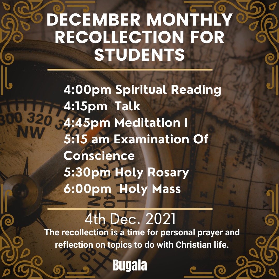 University Student Recollection - Bugala Study Center